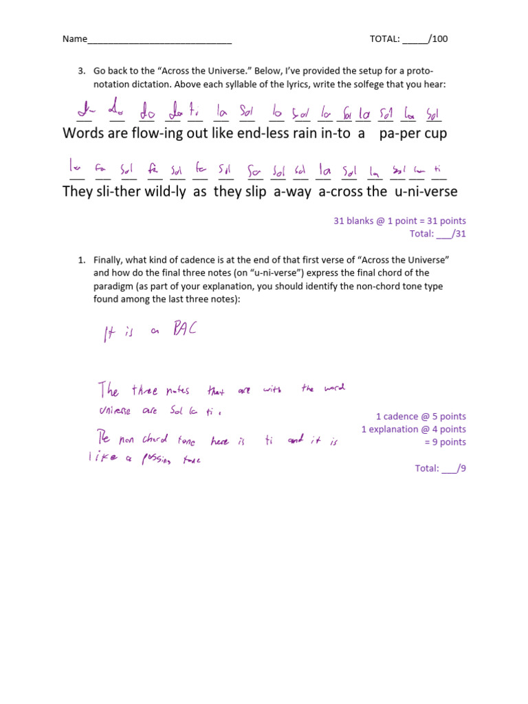 Aural Skills 3 | PDF