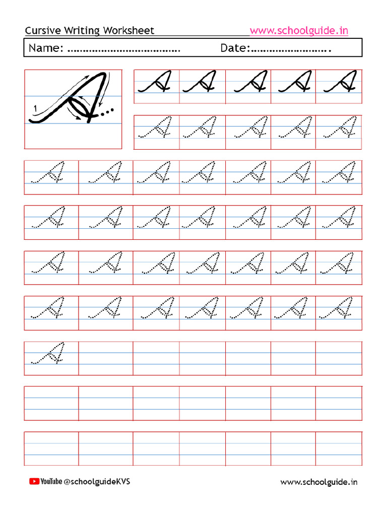 Cursive Letter A | PDF