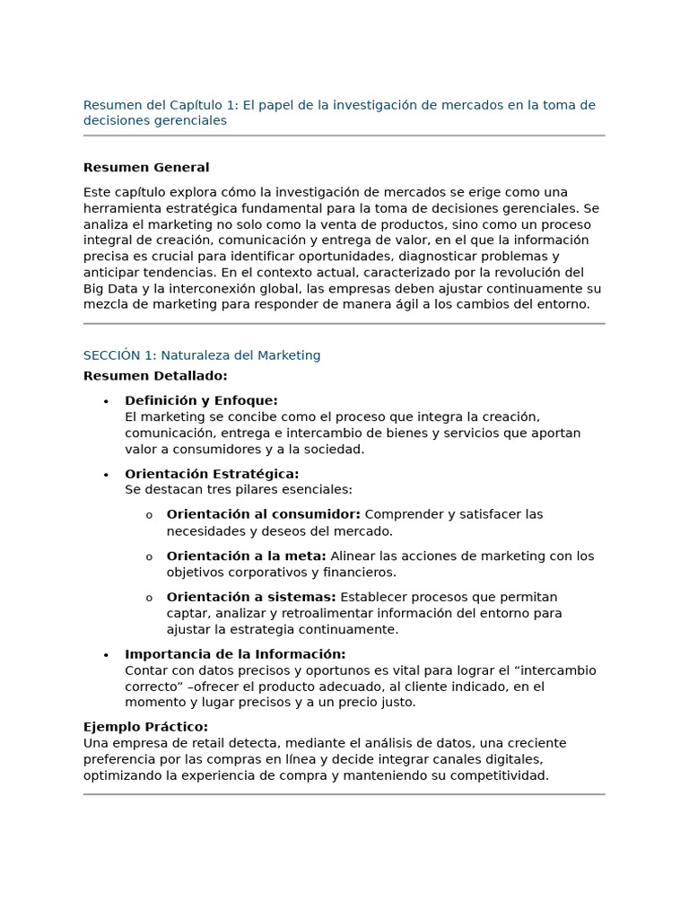 Resumenes Genericos Con GPT 4 de Los Capitulos Del Libro | PDF | Investigación de mercado ...