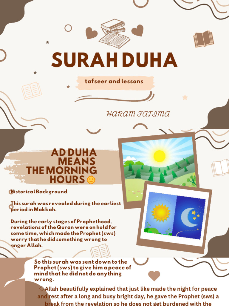 Surah Duha: Comfort for the Prophet | PDF | Prophets And Messengers In ...