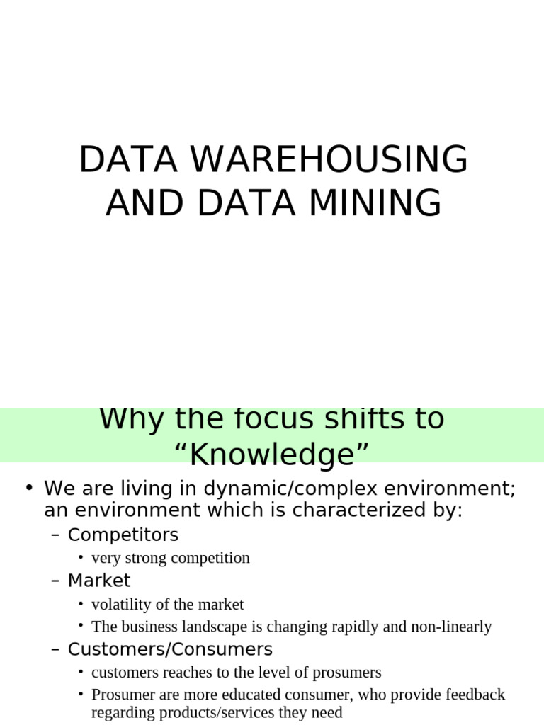 Data Mining and Warehousing Insights | PDF | Data Warehouse | Data Mining