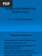 Método de Punto Fijo | PDF | Ecuaciones | Análisis numérico