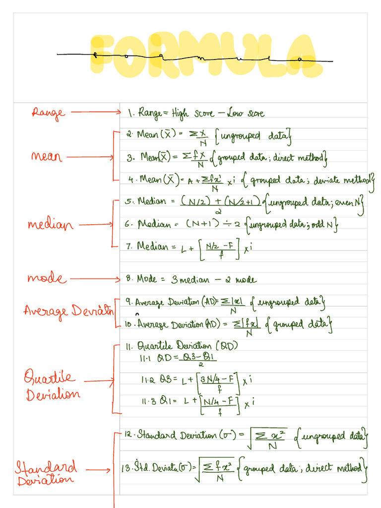 Formulas Y5c | PDF