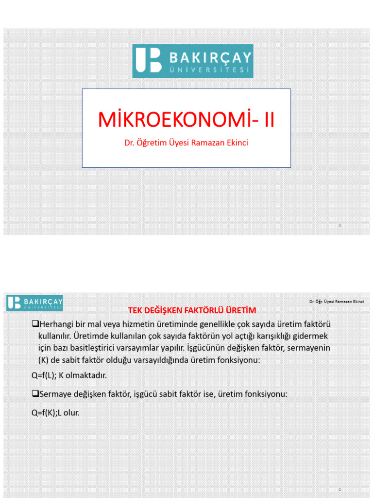 Mikroekonomi II | PDF