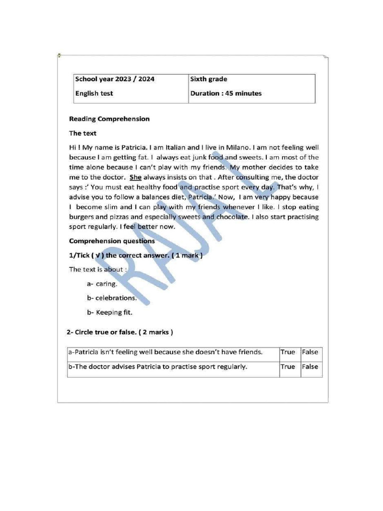 Reading Texts English Pract | PDF