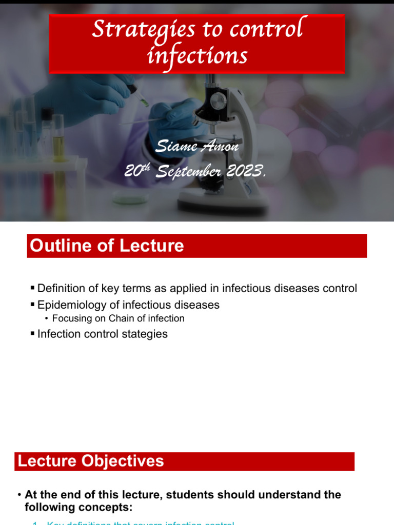 Strategies To Control Infection | PDF | Infection | Antimicrobial ...