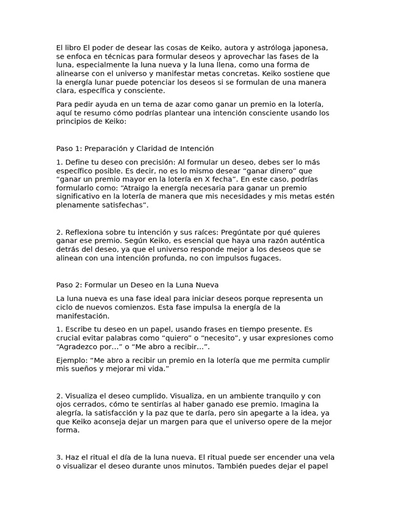 Manifestar deseos con la luna | PDF
