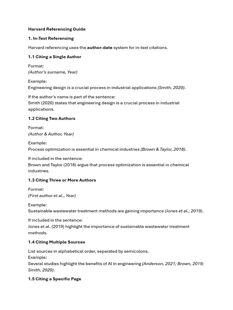 Harvard Referencing Guidelines | PDF | Thesis
