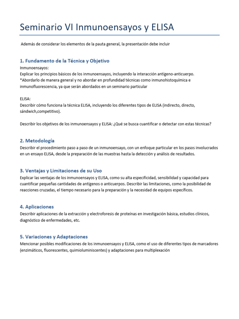 Inmunoensayos y Técnica ELISA | PDF