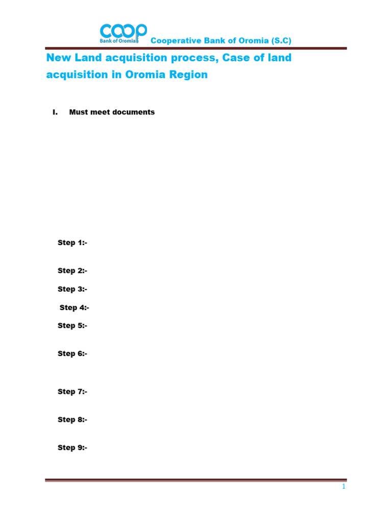 Oromia Land Acquisition Process Guide | PDF | Environmental Impact ...