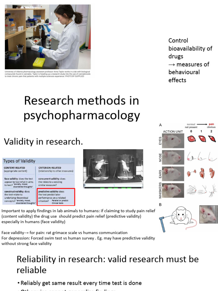 PSYCH 302 Chapter 4 - Research Methods in Psychopharmacology | PDF ...