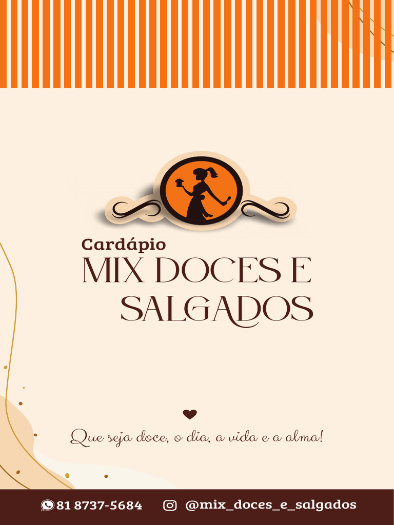 Cardápio Mix Doces e Salgados .... | PDF | Alimentos | Culinária