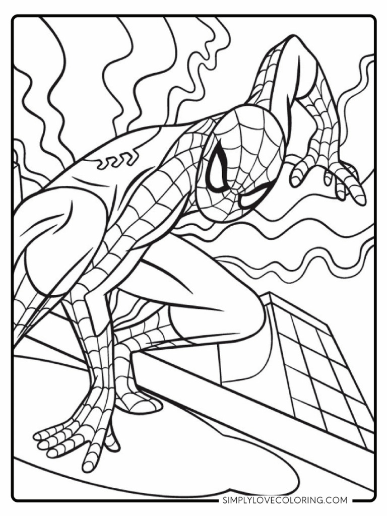 Spider-Man-on-building-Spiderman-coloring-pages | PDF