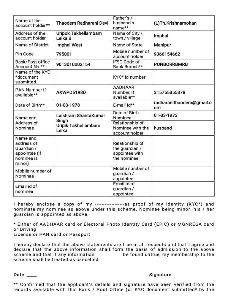 Naoremthong and Langol Workers | PDF | Identity Document | Insurance