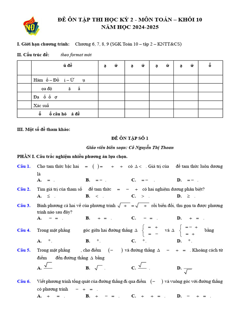 de-on-tap-cuoi-hoc-ky-2-toan-10-nam-2024-2025-truong-thpt-viet-duc-ha-noi | PDF