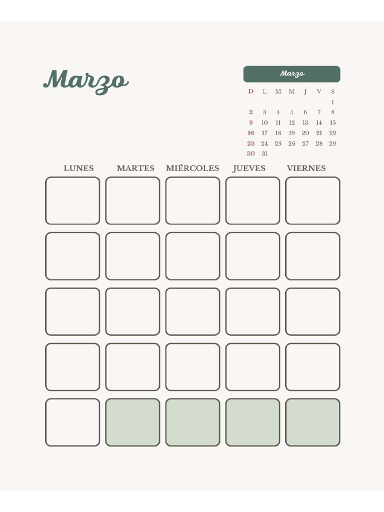 Mensual Marzo | PDF