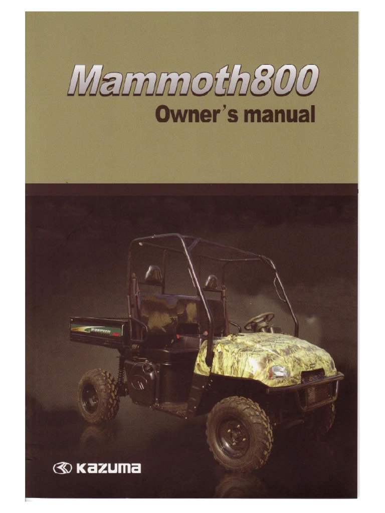 Mammoth 800 | PDF