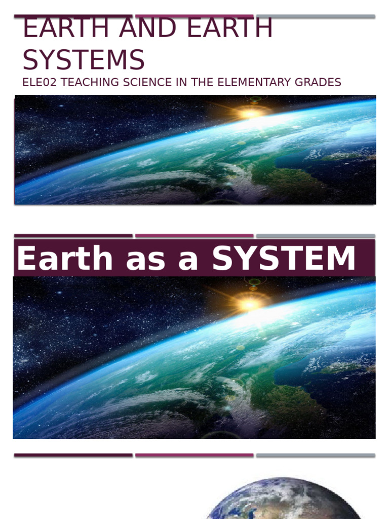 Earth and Earth Systems 1 | PDF | Earth | Earth Sciences