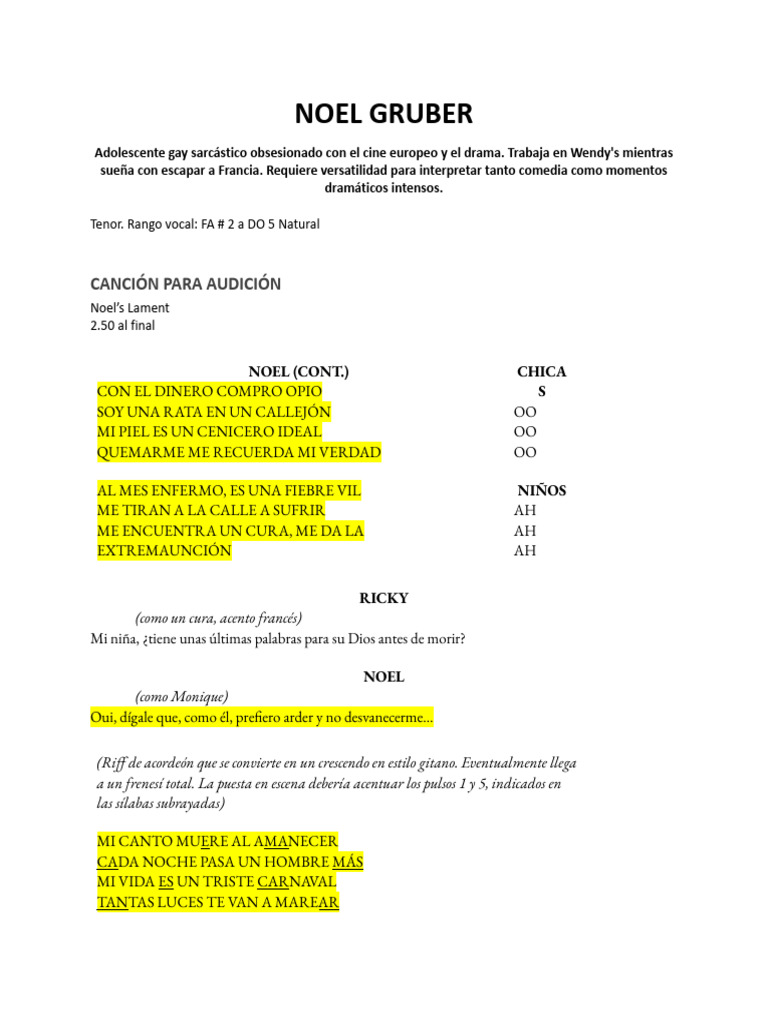 NOEL GRUBER.docx | PDF