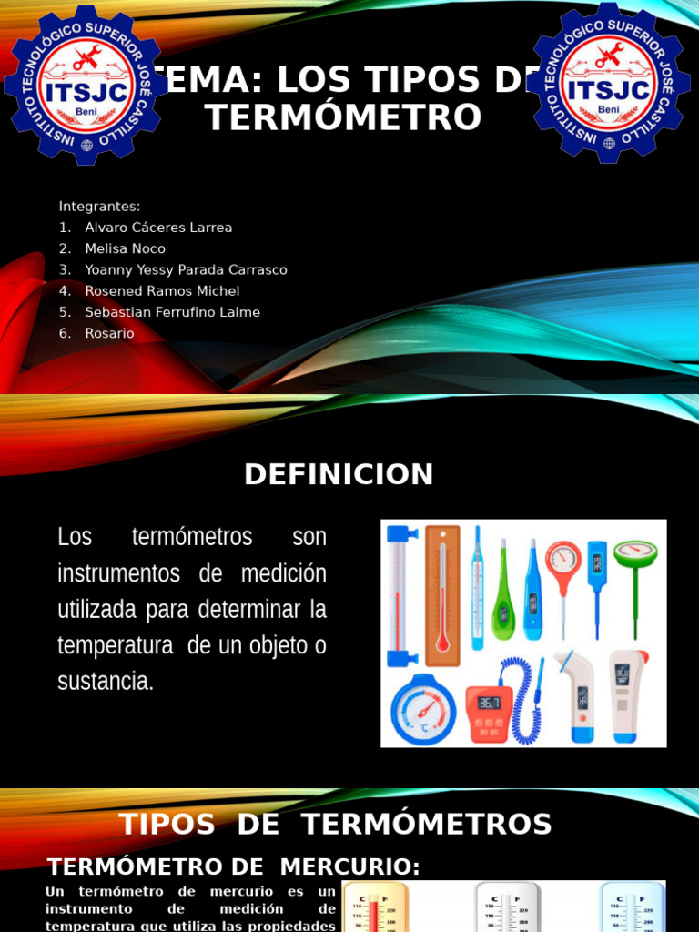 Tipos de termómetros y sus características | PDF | Par termoeléctrico ...
