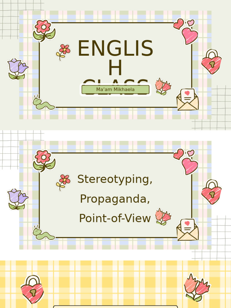 Stereotyping, Point of View, Propaganda | PDF