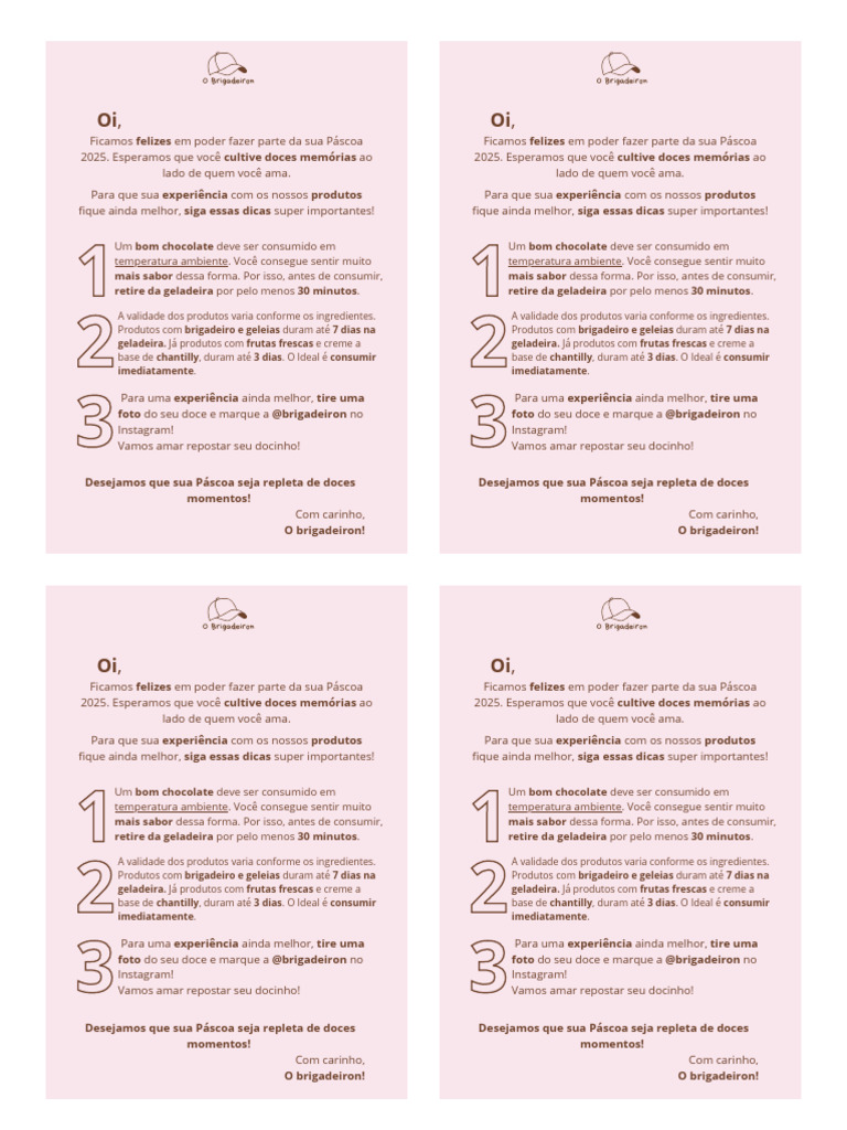 Oi, Ficamos Felizes Em Poder Fazer Parte Da Sua Páscoa 2025. Esperamos ...