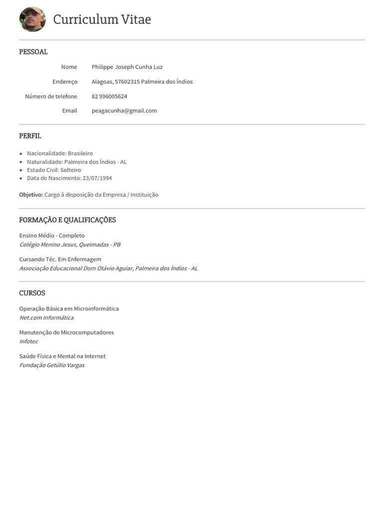 CV Philippe PH #1 | PDF