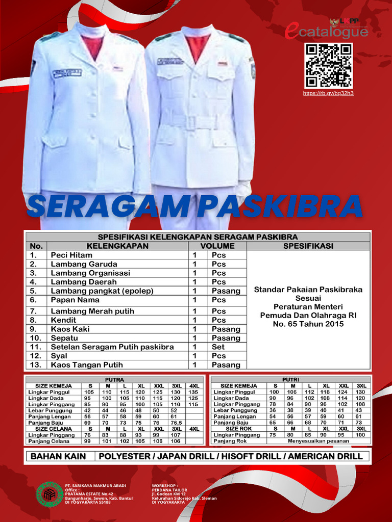 Brocure Seragam Paskibra | PDF