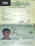 Passport Front Page | PDF