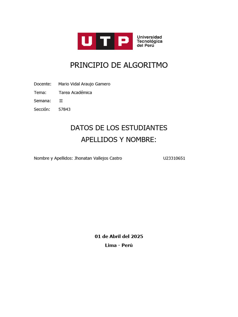 Tarea N° 02 - Practica semana 2 logica proposicional | PDF