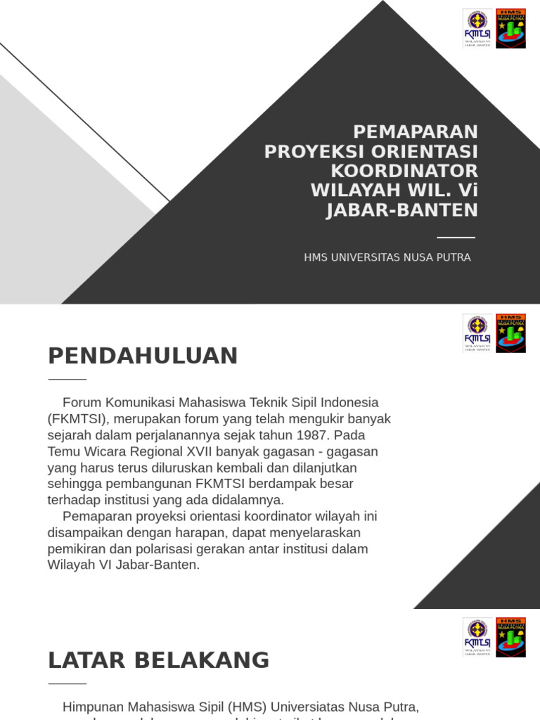 Pemaparan Proyeksi Orientasi | PDF