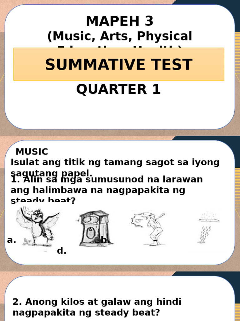 Mapeh Summative Q1 | PDF