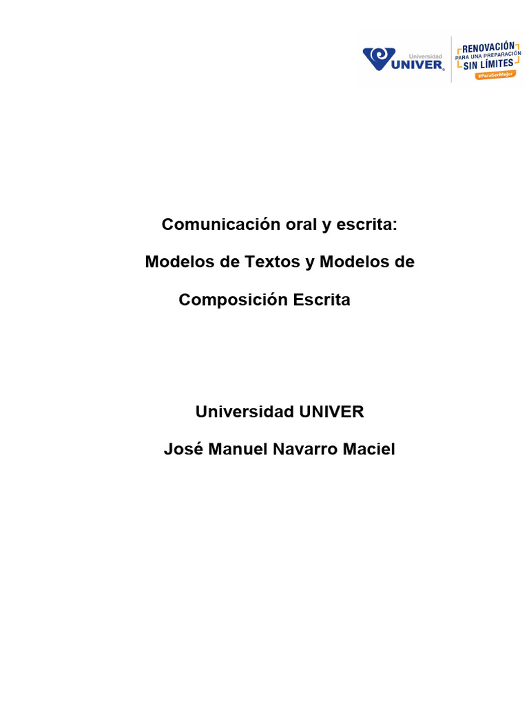 Modelos de Textos y Modelos de Composición Escrita | PDF | Comunicación | Narración