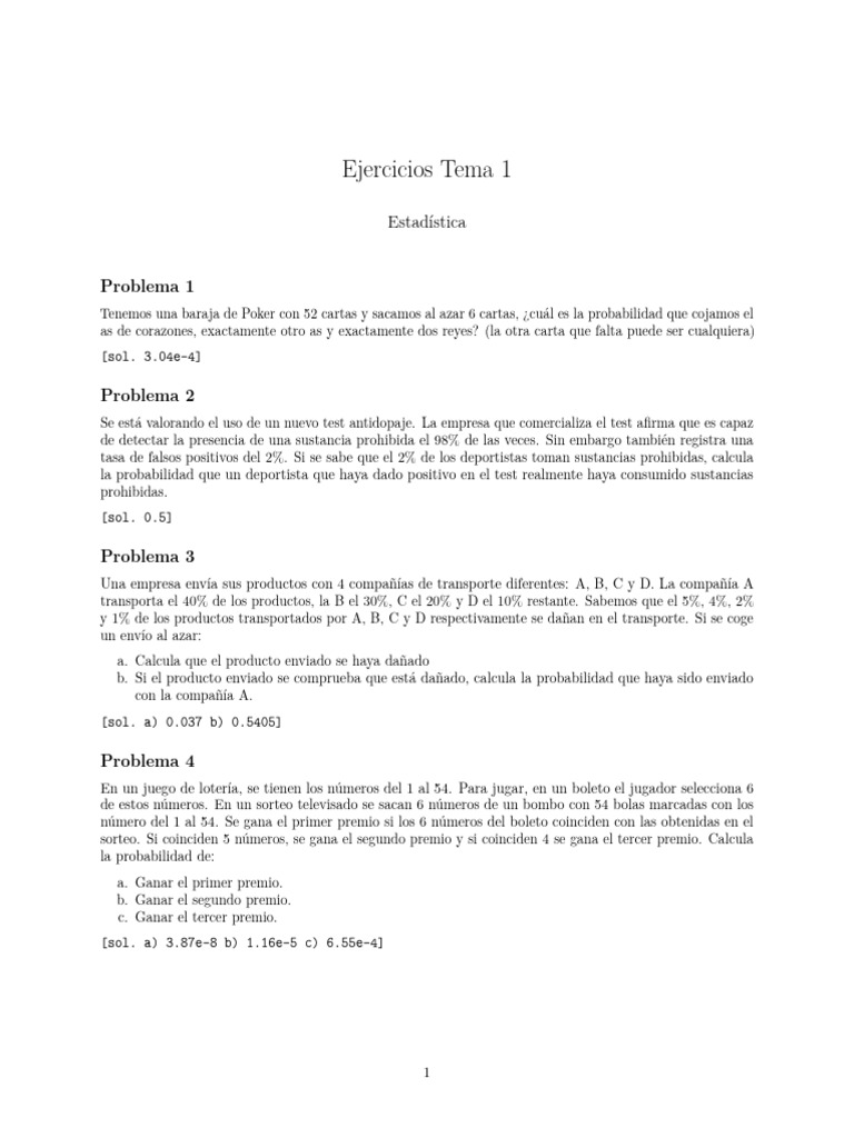 01-Ejercicios Tema1 | PDF