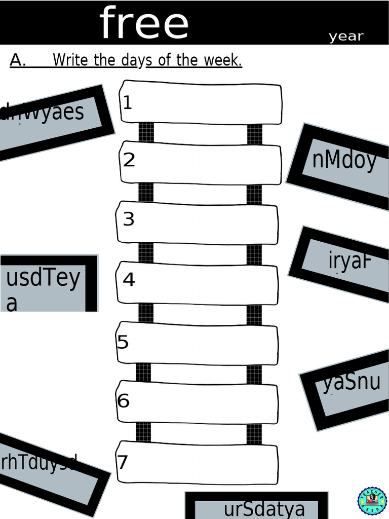 Year 2 free time worksheet | PDF