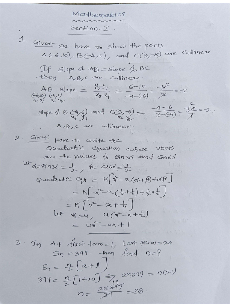 10th Maths | PDF