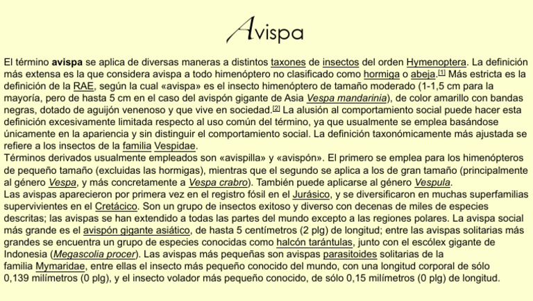 Avispa | PDF