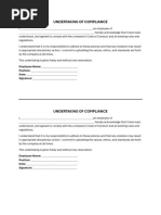LETTER OF UNDERTAKING Template | PDF