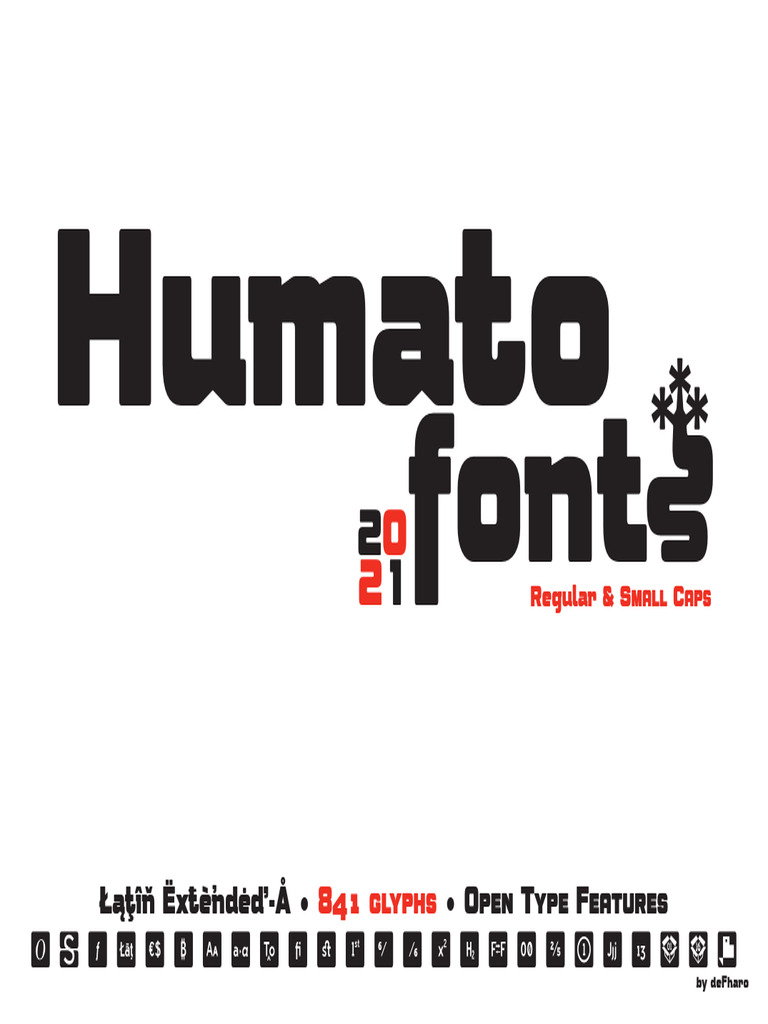 Specimen Humato Fonts | PDF | Encodings | Graphemes