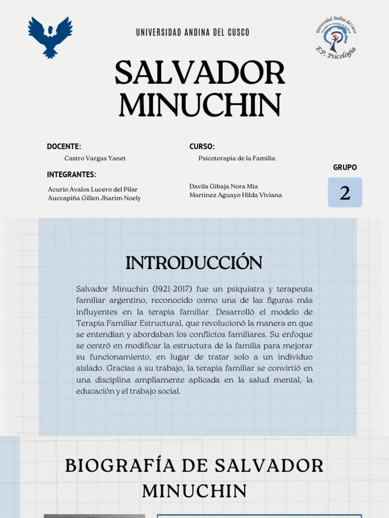 Modelo Estructural de Minuchin | PDF | Psicoterapia | Terapia familiar