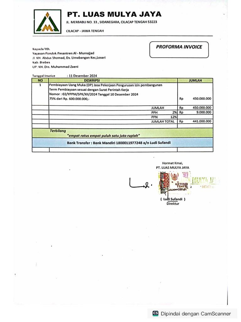 PT Luas Mulya Jaya | PDF