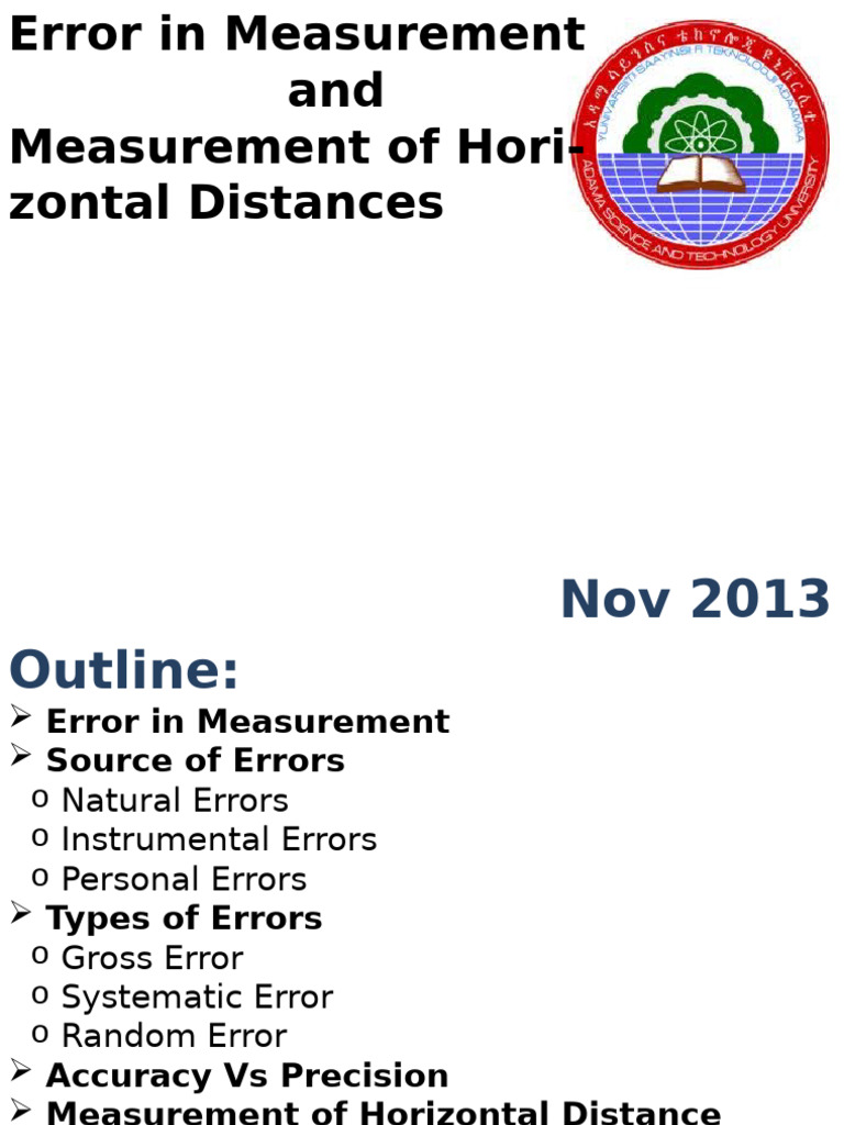Understanding Measurement Errors and Methods | PDF | Observational ...