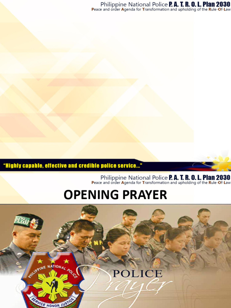 PNP Patrol Plan 2030 | PDF | Governance | Strategic Planning