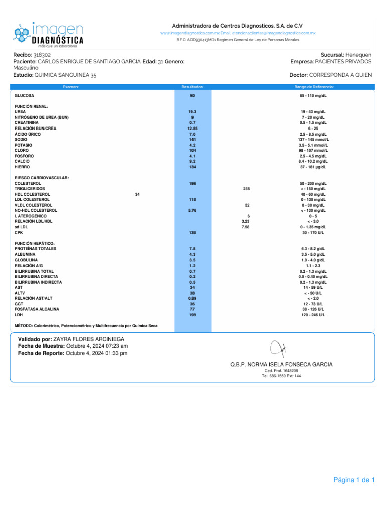 ResultLab 0 | PDF | Sustancias químicas
