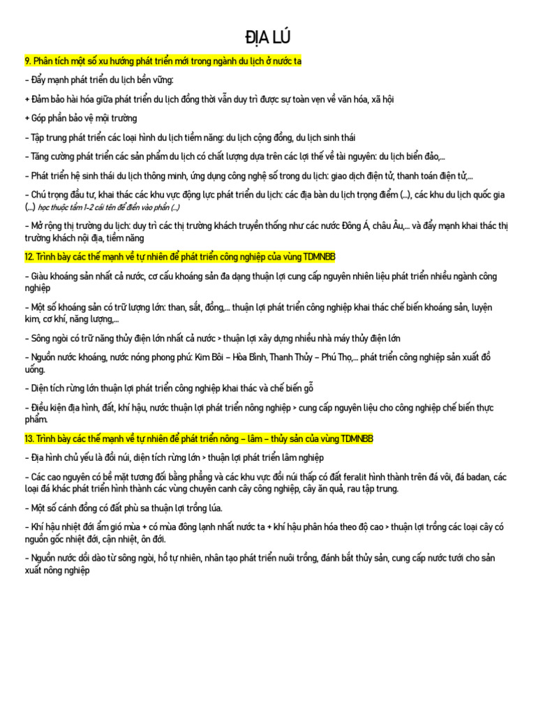 NDOT ĐỊA CK1 | PDF