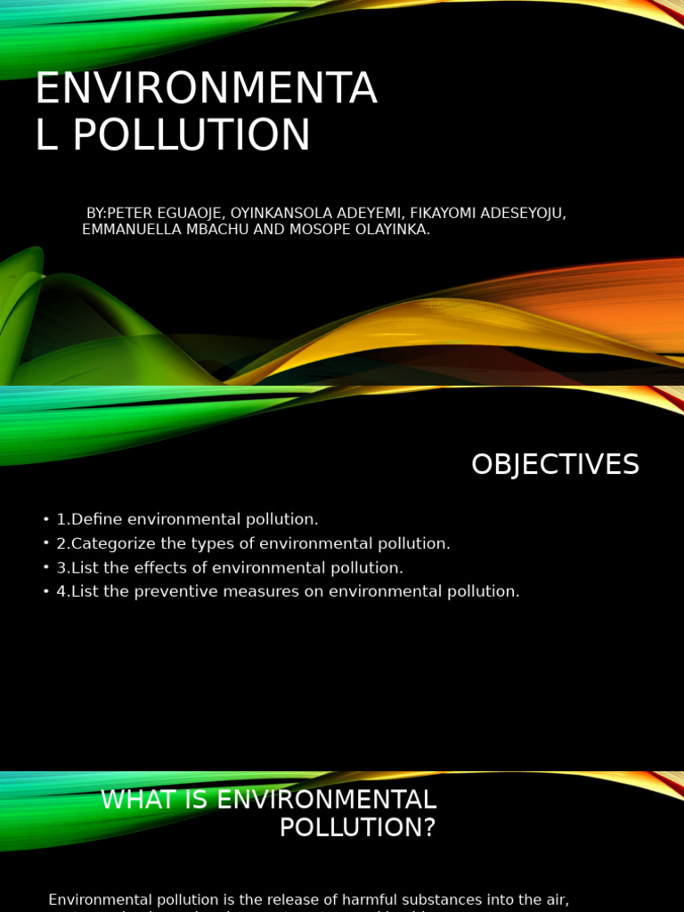 Environmental Pollution | PDF | Pollution | Water Pollution