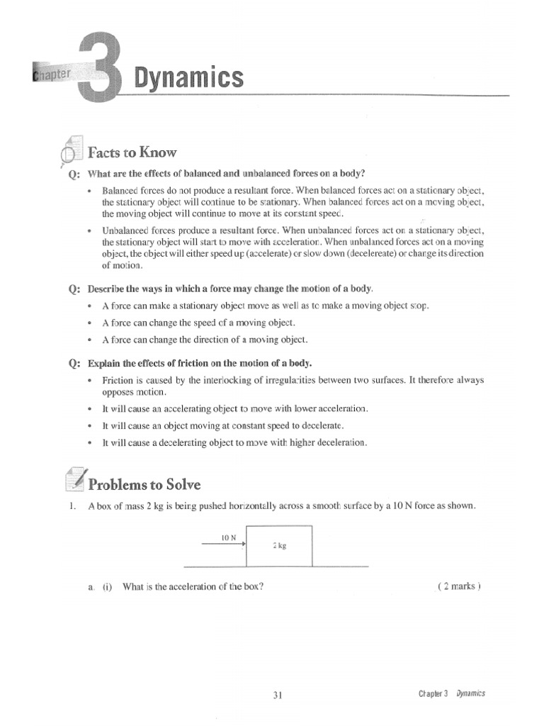 Chapt 3 Dynamics | PDF