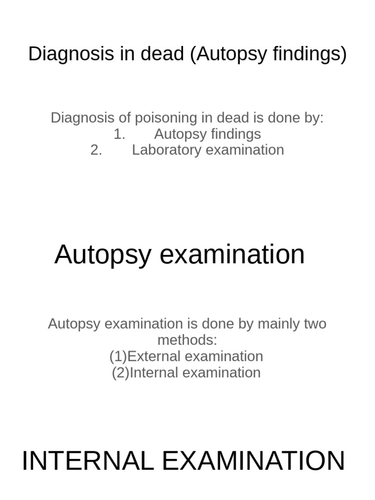 Autopsy Examination | PDF | Autopsy | Stomach