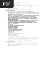 Confession Cheat Sheet For CCD | PDF | Penance | Sacraments