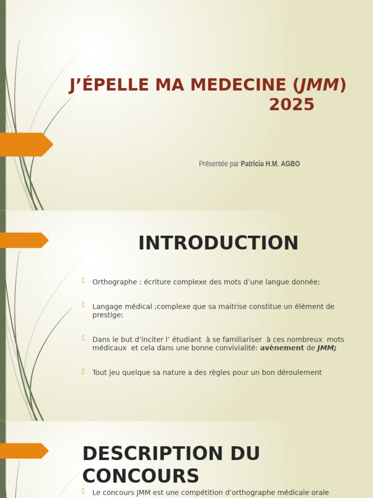 JMM Présentation Patricia 2025 | PDF | Alphabet latin | Orthographie